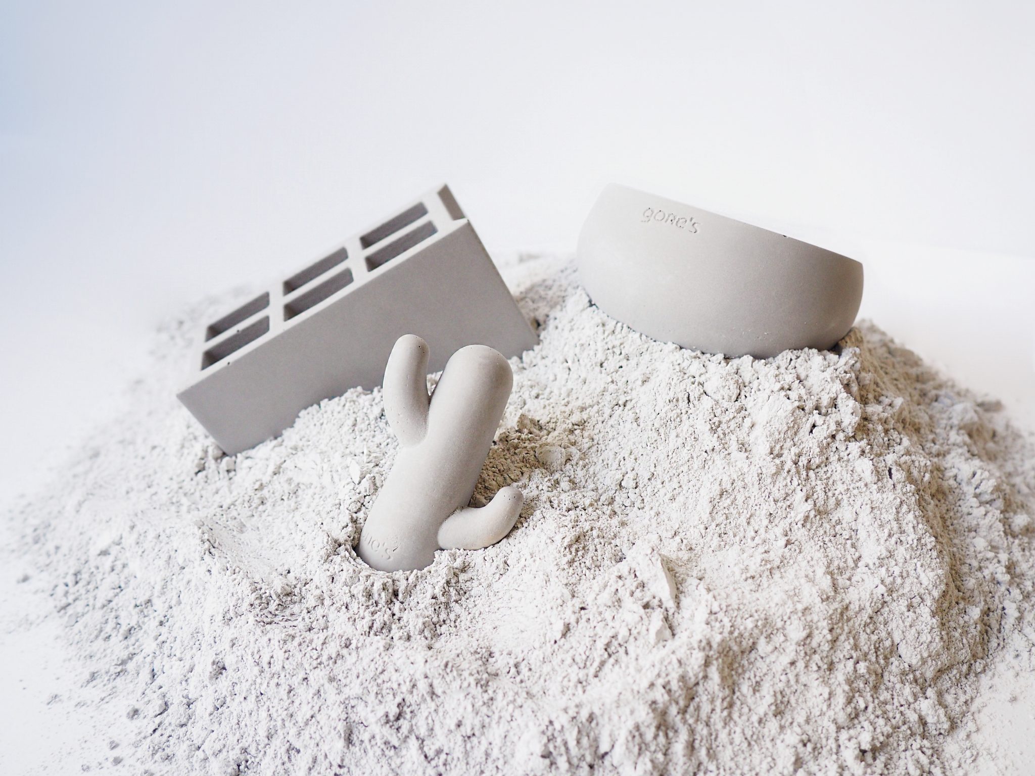 Sachet béton créatif - 1kg (Gris, Terracotta, Blanc) - Gone's