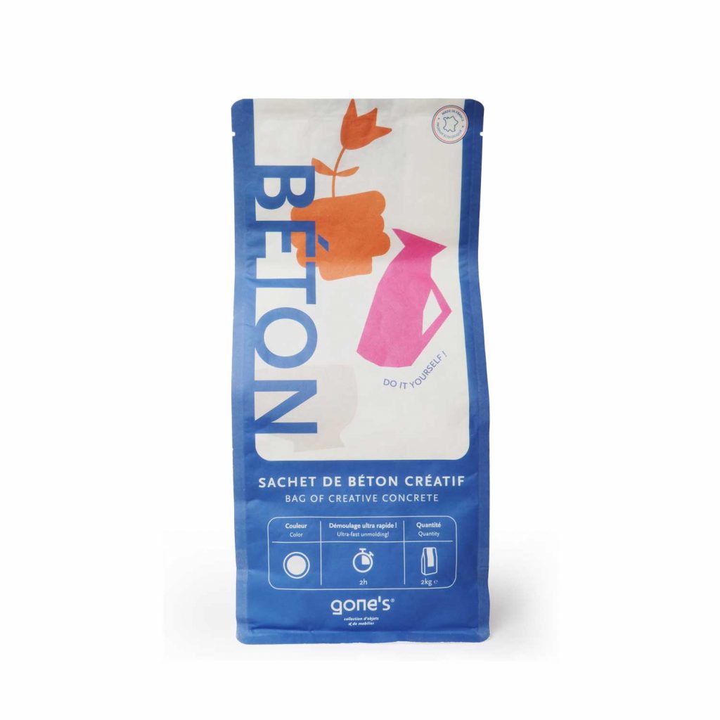 Sachet béton créatif - 1kg (Gris, Terracotta, Blanc) - Gone's