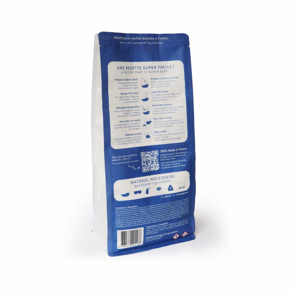 Sachet béton créatif - 1kg (Gris, Terracotta, Blanc) - Gone's